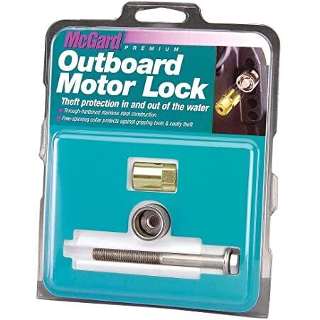 McGuard OUTBOARD MOTOR LOCK M12 12mm STAINLESS STEEL BOLT & LOCKING NUT KIT